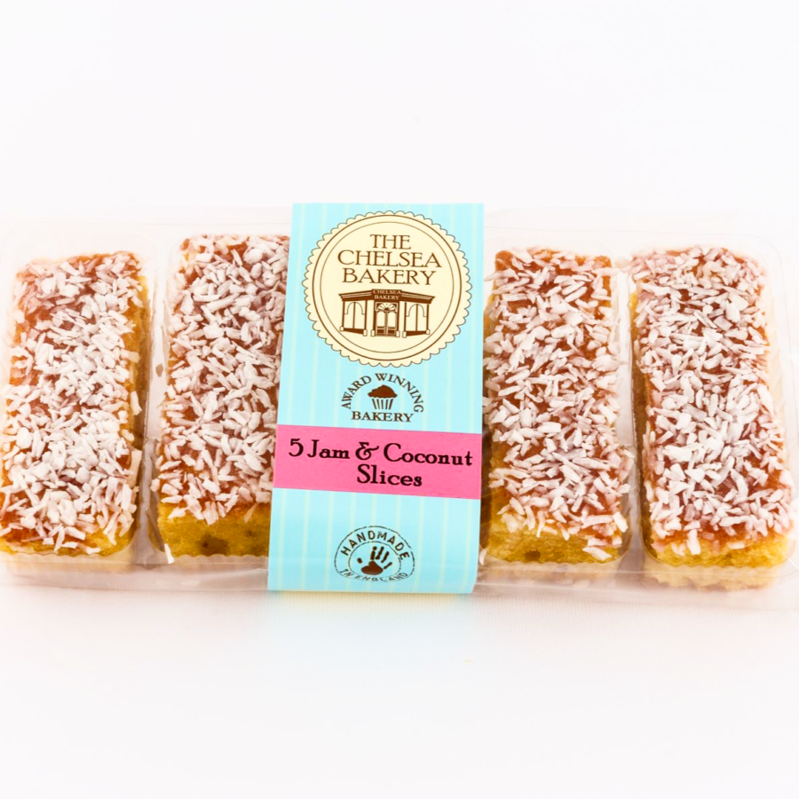 Jam & Coconut Finger Slices - Perfection Foods