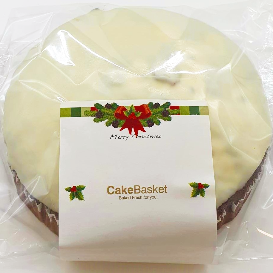 Chocolate White Iced Round Cake - Perfection Foods